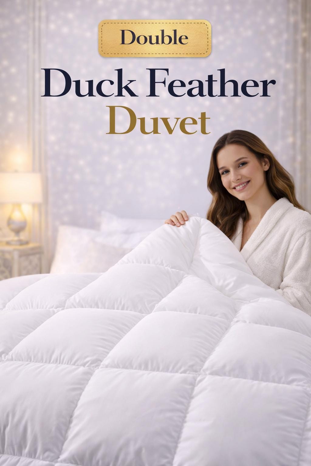Duck Feather and Down Duvet Quilt Warm Extra Filled Anti-allergenic ...