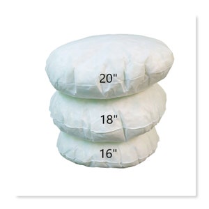 Round Shape Cushion Pad Inner Insert Scatters Filler Hollowfibre Filled ...