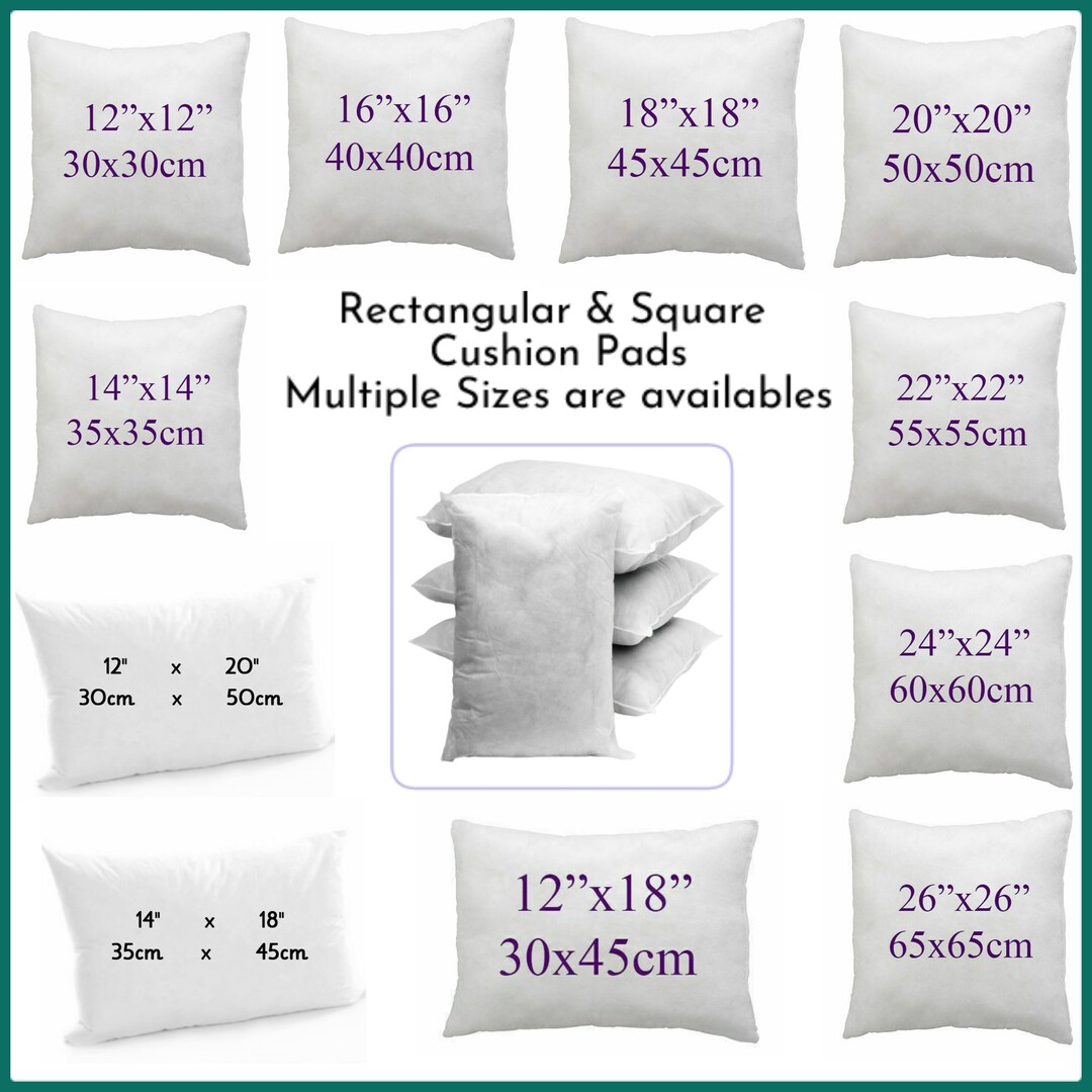 Hollowfibre Inner Cushion Pads Inserts Scatters Filler Extra Filled ...