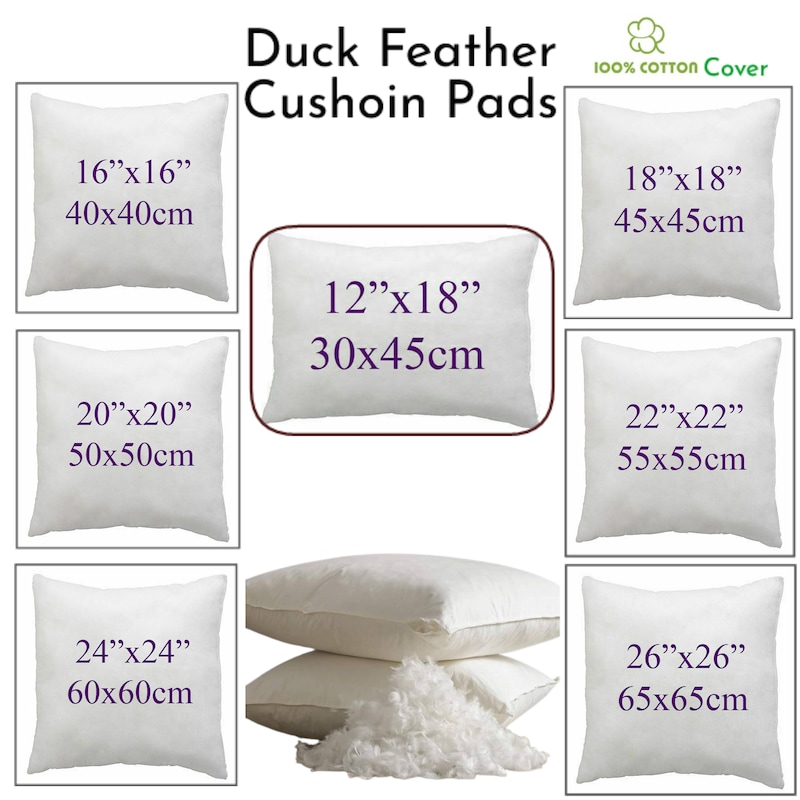 Duck Cushion Pads - Etsy UK