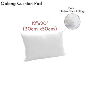 Oblong Cushion Pad Rectangular Shape Hollowfiber Cushions Inserts ...