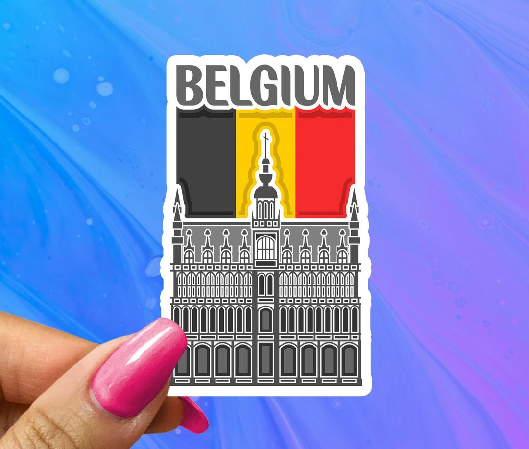 Belgium Travel Sticker, Belgium Vacation Decal - Etsy