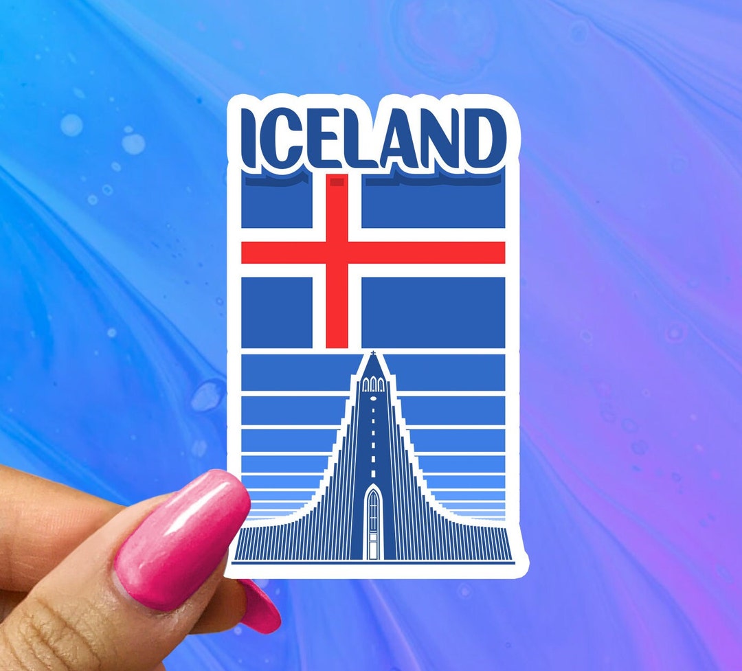 Iceland Travel Sticker, Iceland Vacation Decal - Etsy