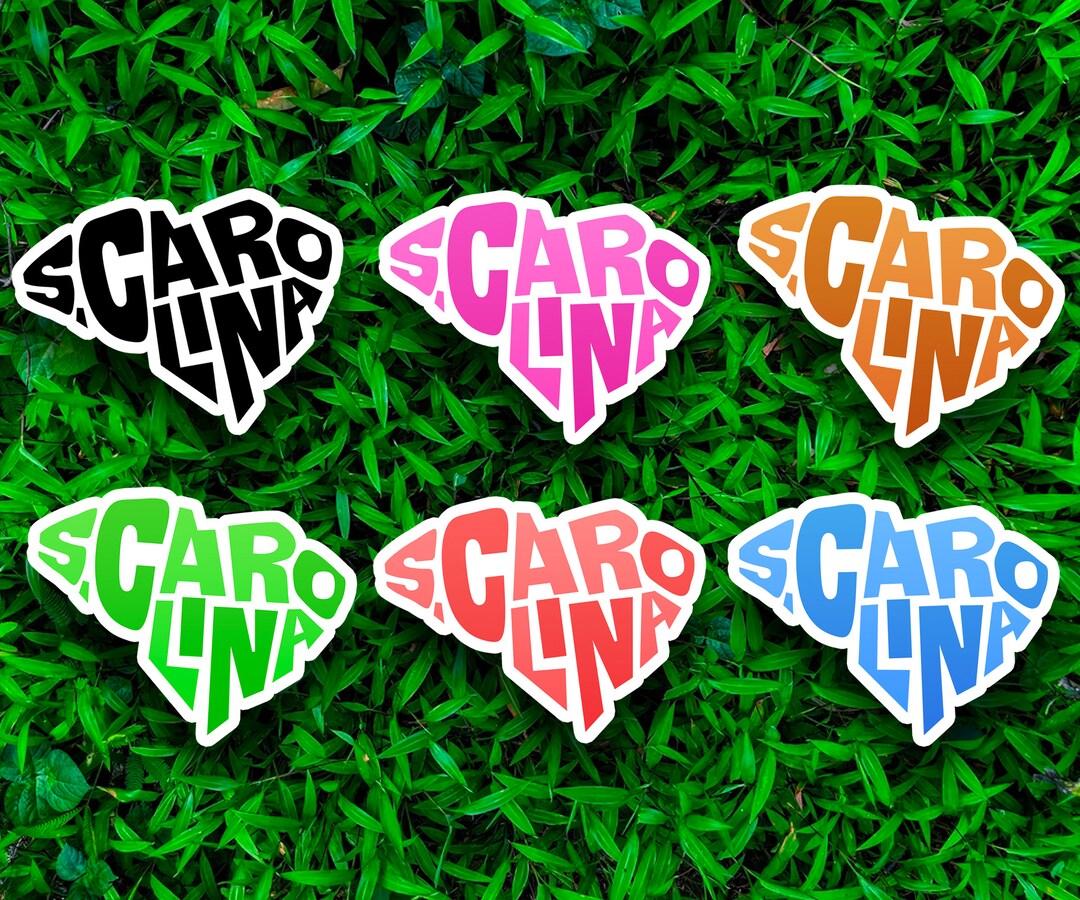 South Carolina State Sticker, South Carolina Decal, State Laptop ...