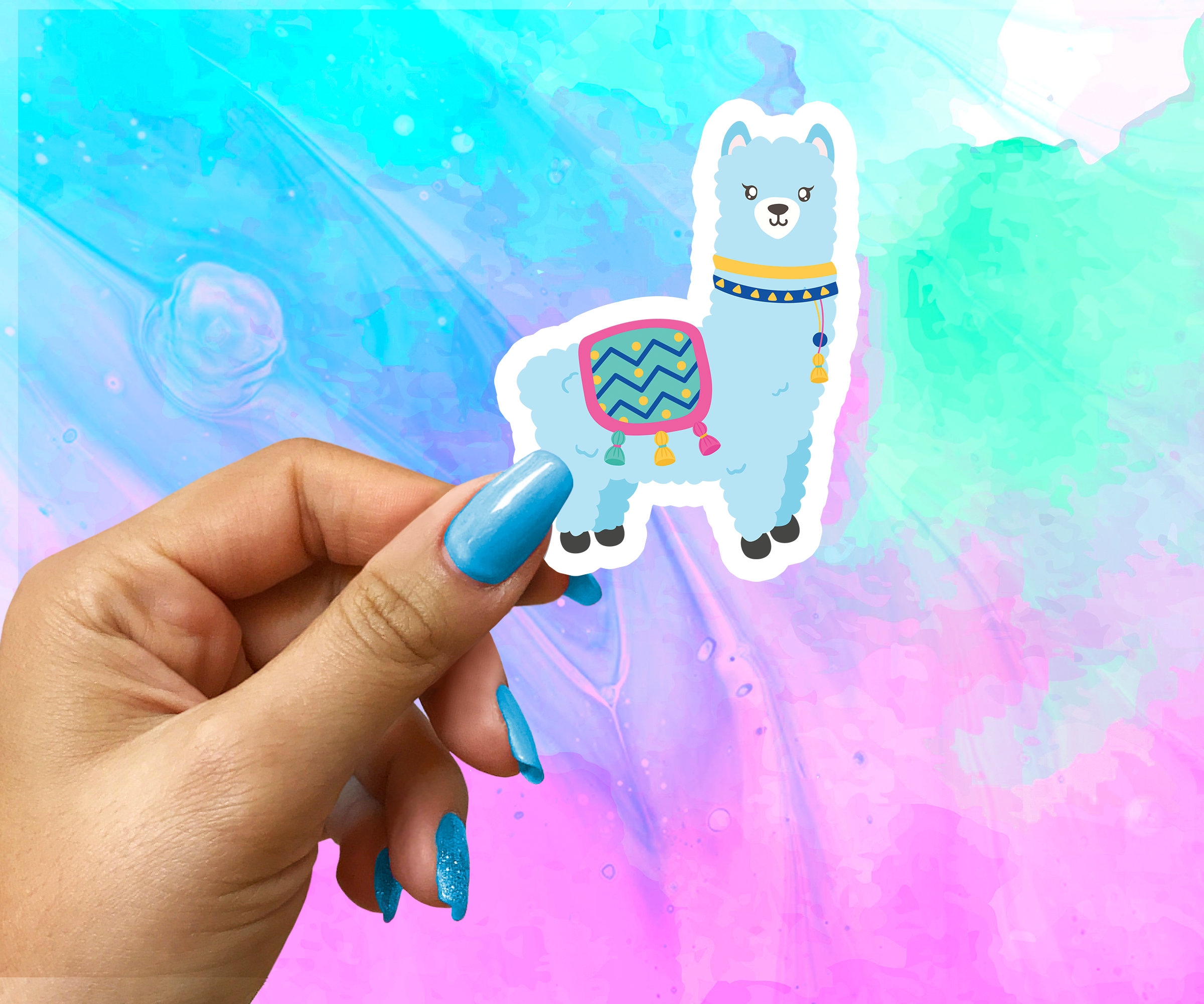 Cute Llama Sticker Pack Aesthetic Alpaca Sticker Cute - Etsy