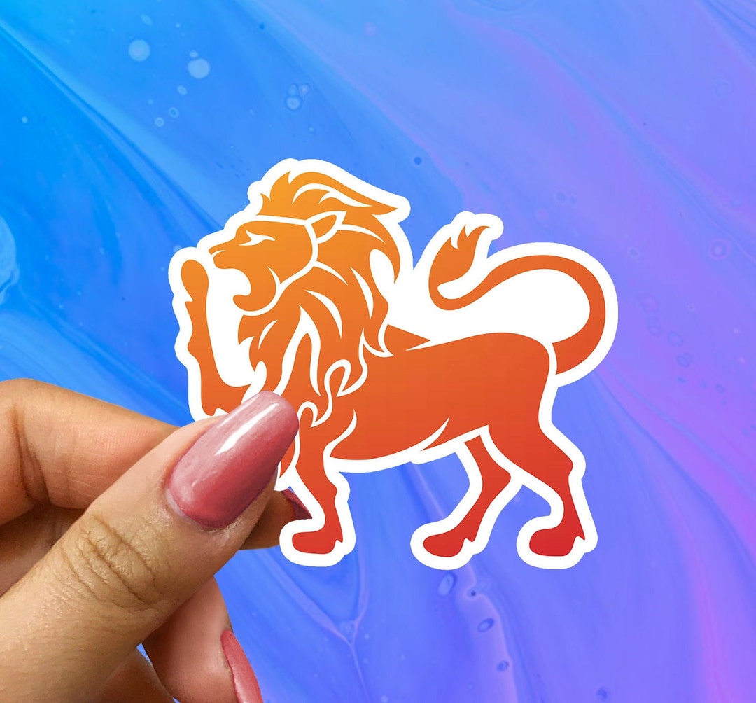 Celestial Leo Sticker, Leo Zodiac Sticker, Astrology Stickers, Zodiac ...