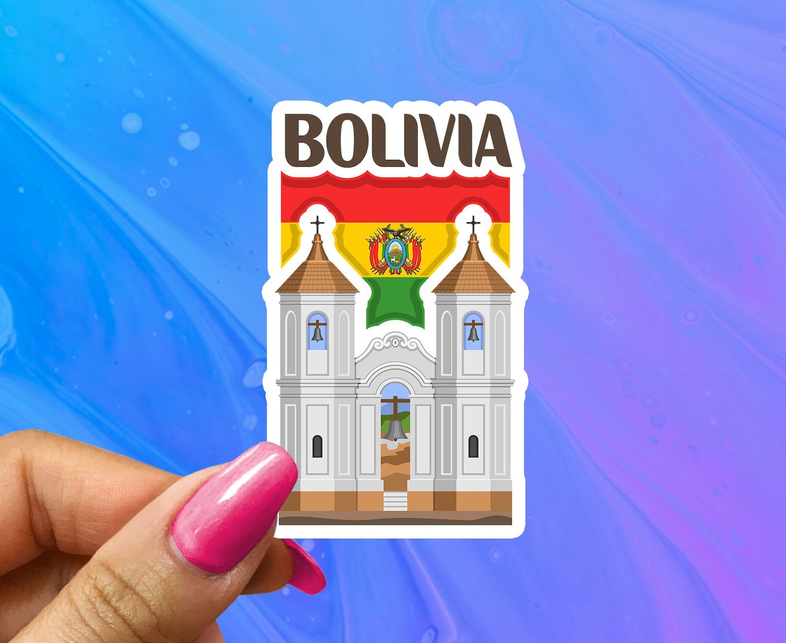 Bolivia Travel Sticker, Bolivia Vacation Decal - Etsy