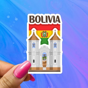 Bolivia Travel Sticker, Bolivia Vacation Decal - Etsy