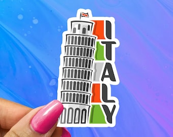 Italy Flag Vinyl Sticker Showcase Your Love With Durable, High-quality ...