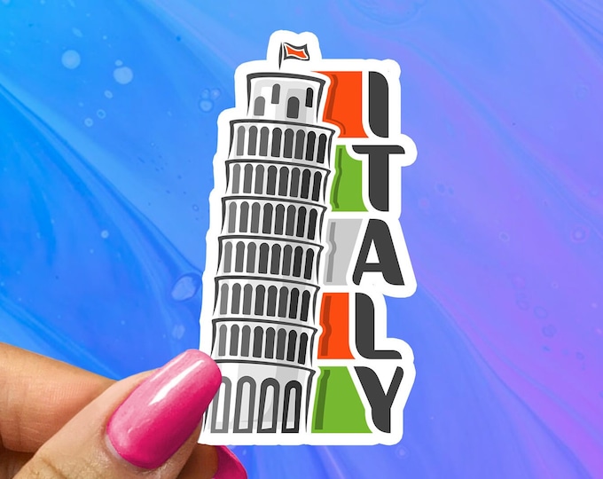 Italy Flag Vinyl Sticker Showcase Your Love With Durable, High-quality ...