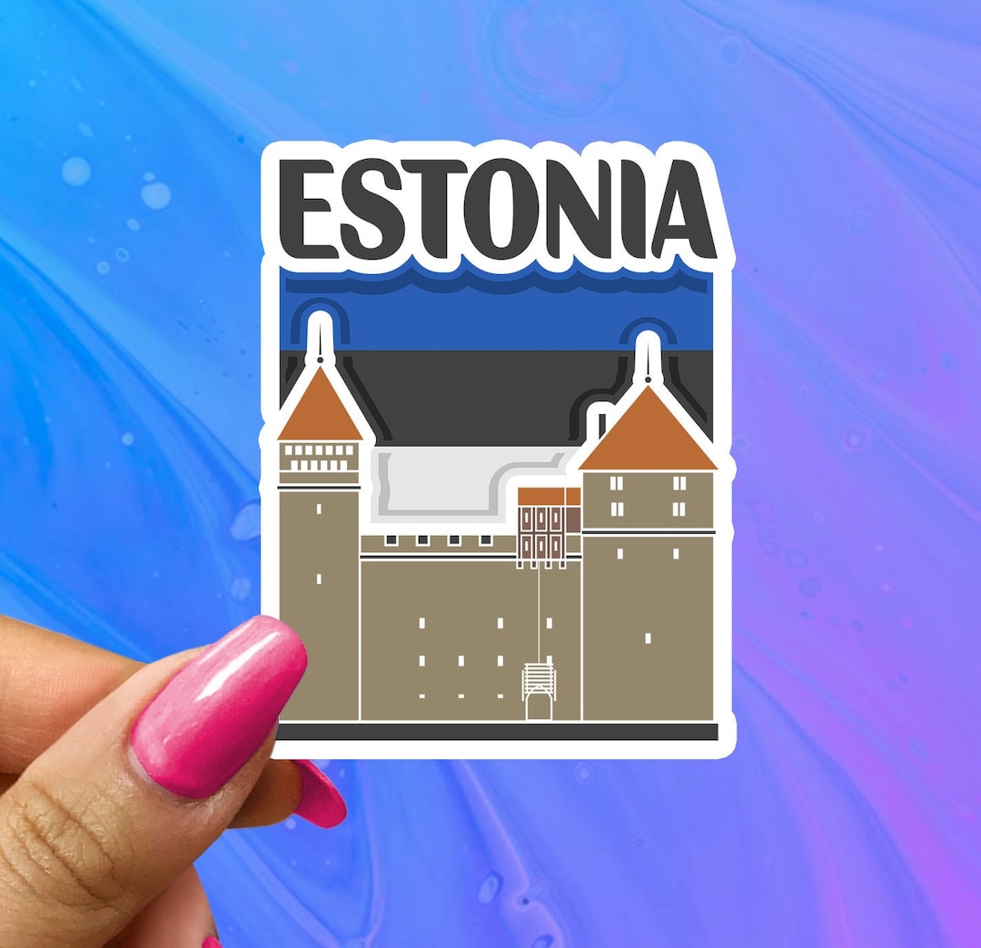Estonia Travel Sticker, Estonian Vacation Decal - Etsy