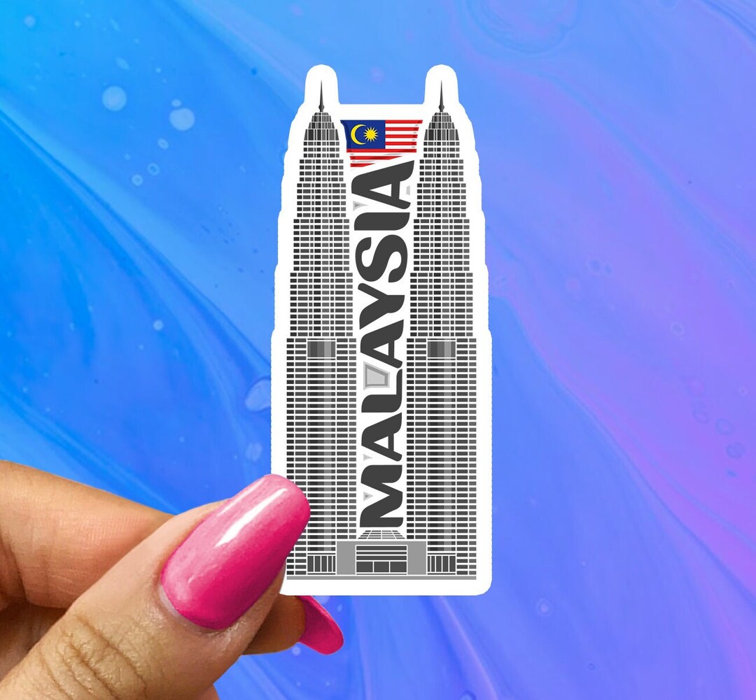 Malaysia Travel Sticker, Malaysian Vacation Decal - Etsy