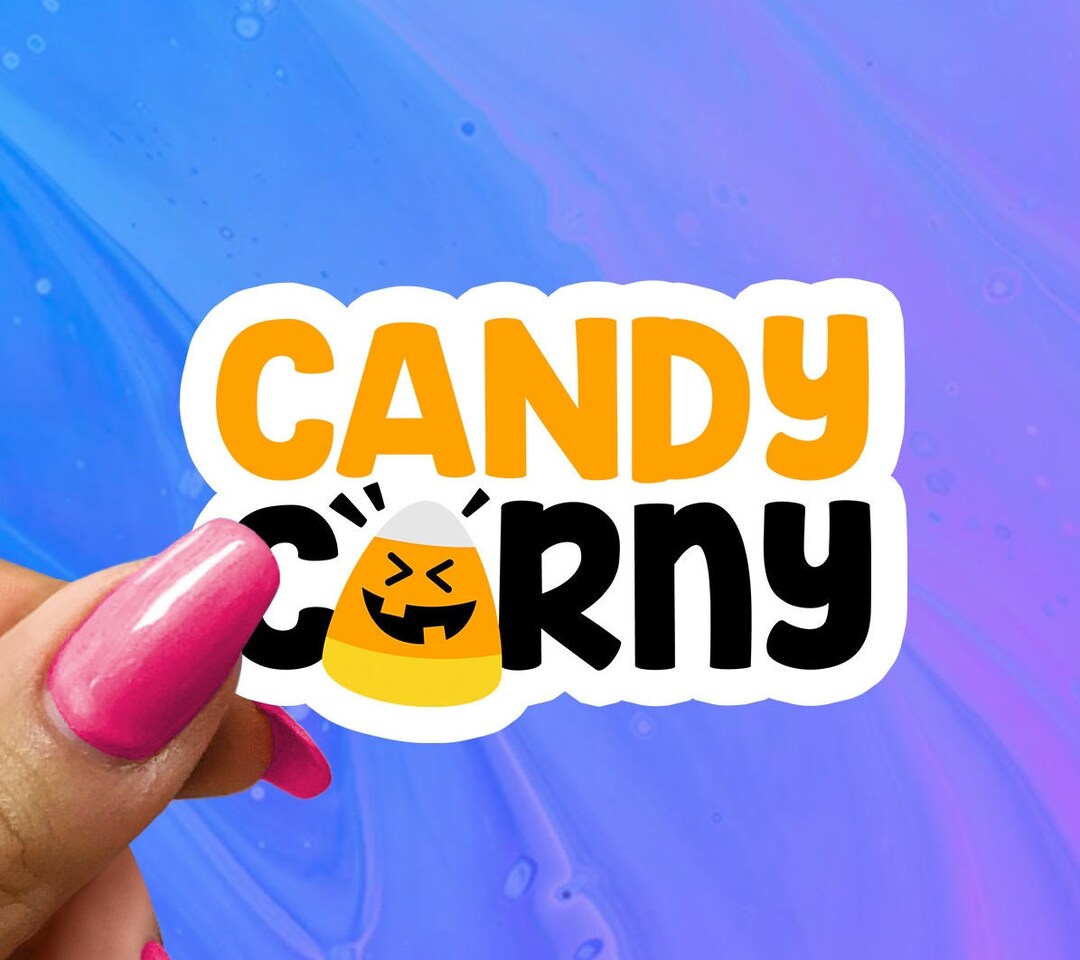 Candy Corny Sticker, Halloween Funny Sticker, Cute Punny Sticker, Funny ...