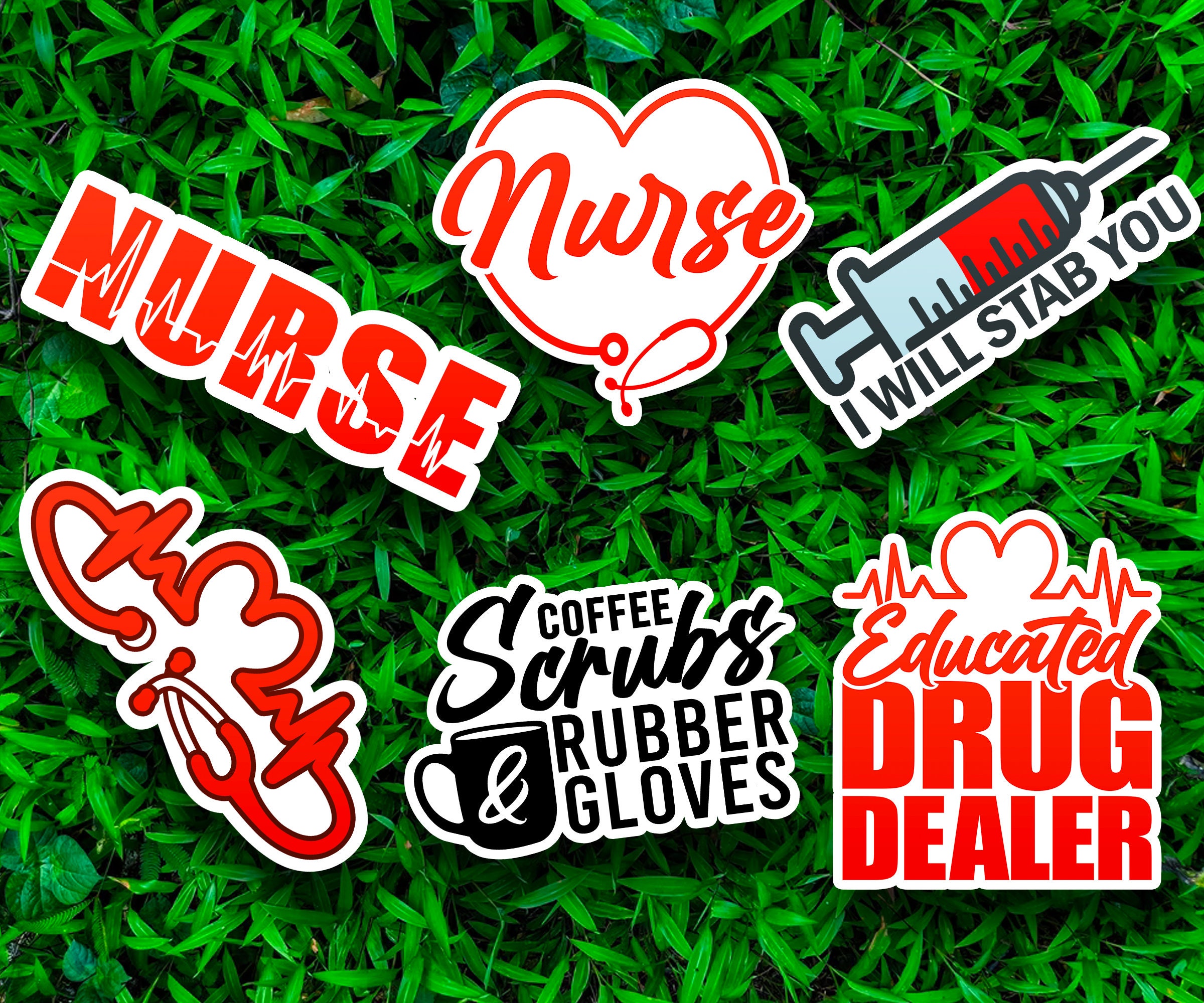 Nurse Sticker Pack I Will Stab You Funny Nurse Sticker Nurse - Etsy
