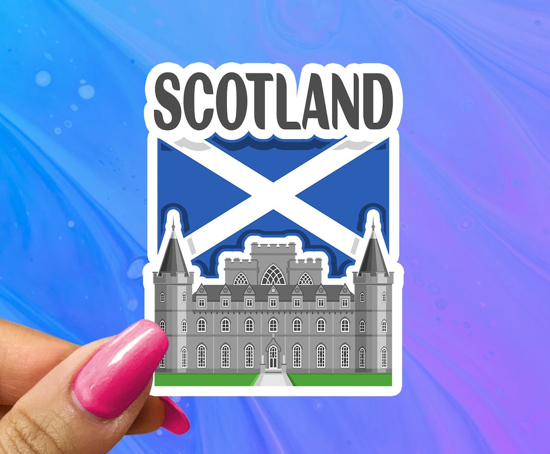 Scotland Travel Sticker, Scottish Vacation Decal - Etsy