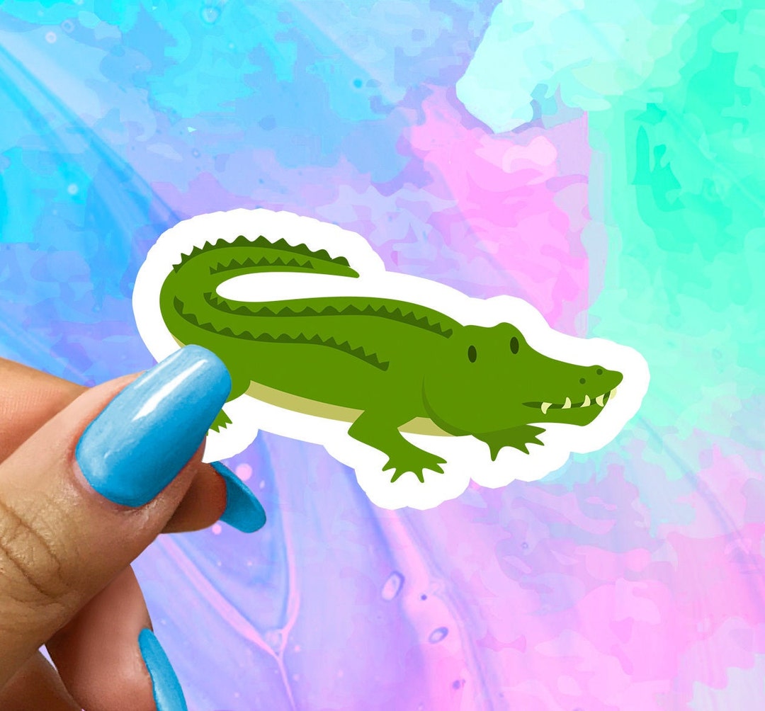 Alligator Stickers, Cute Animal Stickers, Vinyl Laptop Stickers, Water ...