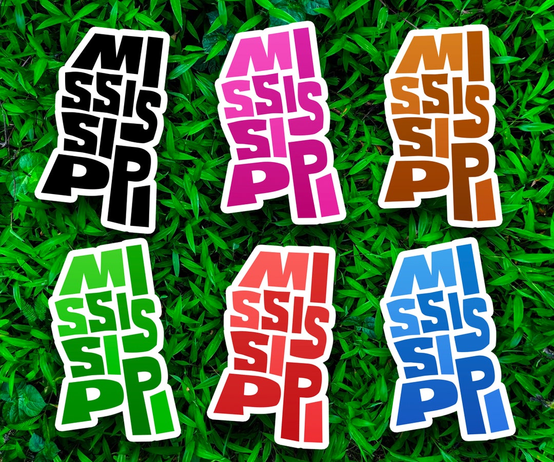 Mississippi State Sticker Mississippi Decal State Laptop - Etsy