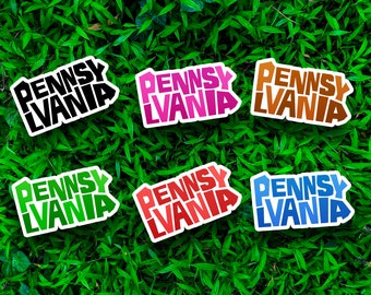 Pennsylvania State Sticker - Etsy