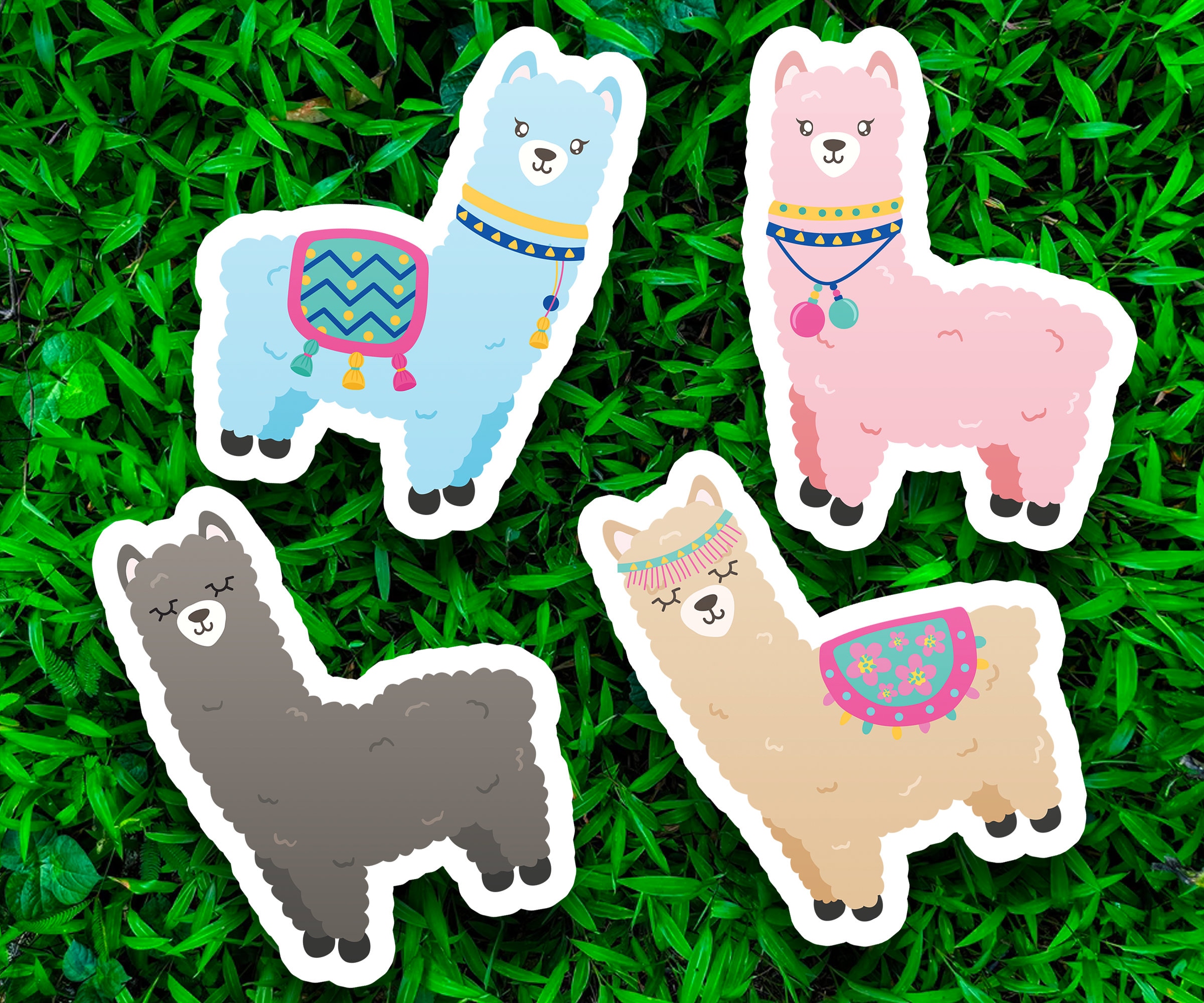Cute Llama Sticker Pack Aesthetic Alpaca Sticker Cute - Etsy