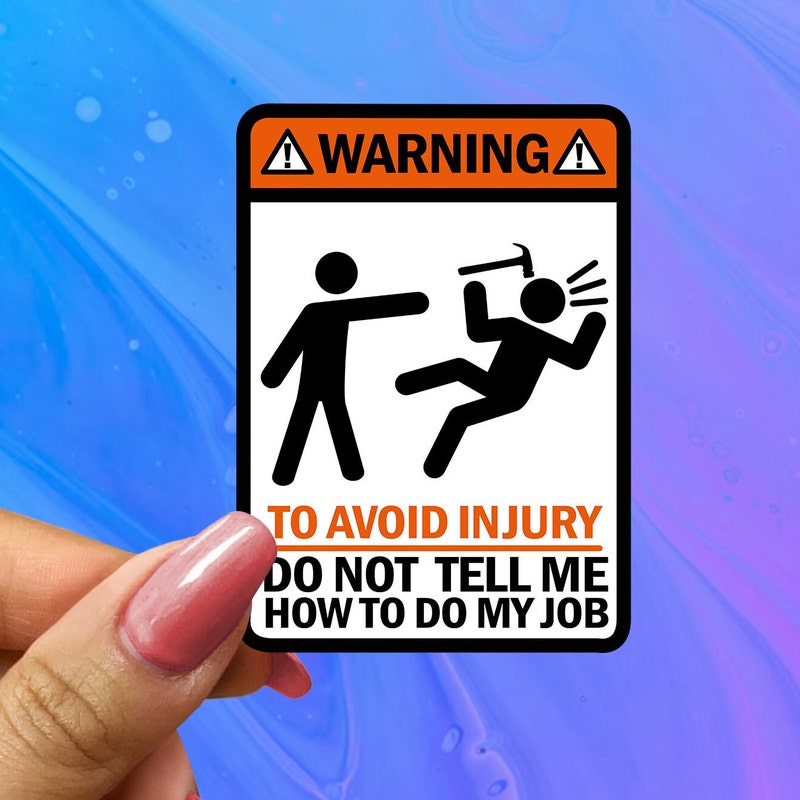 Funny Hard Hat Stickers - Etsy