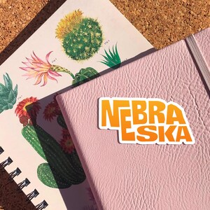 Nebraska State Sticker, Nebraska Decal, State Laptop Stickers ...