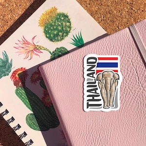Thailand Sticker, Thai Vacation Decal - Etsy