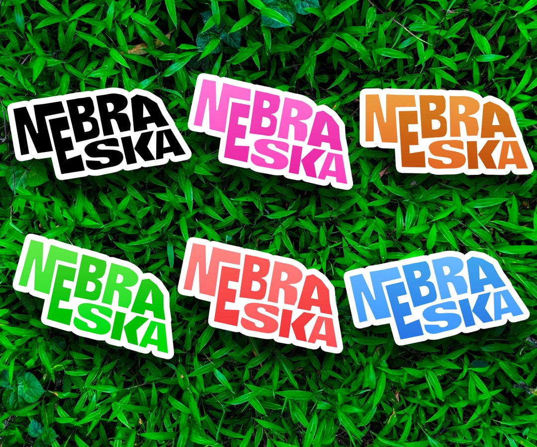 Nebraska State Sticker, Nebraska Decal, State Laptop Stickers ...