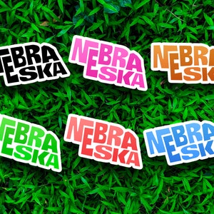 Nebraska State Sticker, Nebraska Decal, State Laptop Stickers ...