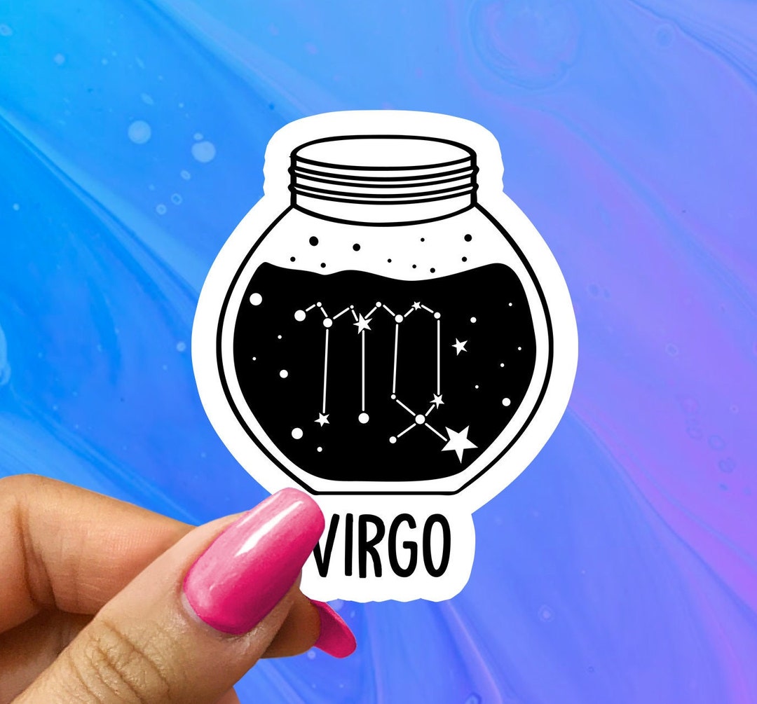 Celestial Virgo Sticker, Virgo Zodiac Sticker, Astrology Stickers ...