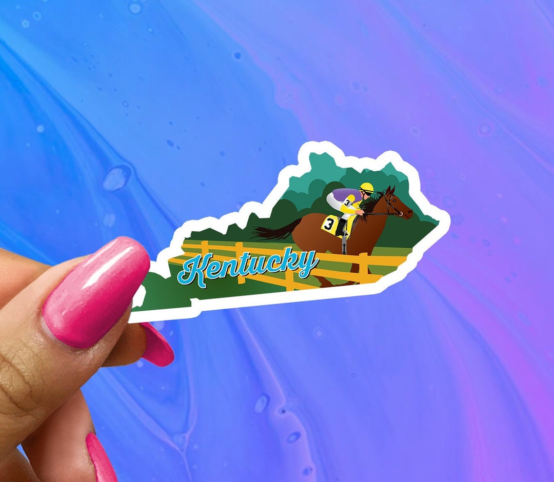 Kentucky Derby Vinyl Sticker: Waterproof Laptop Decal - Etsy