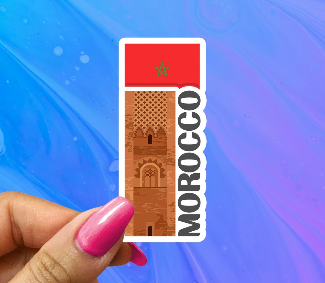 Morocco Travel Sticker, Moroccan Vacation Decal - Etsy