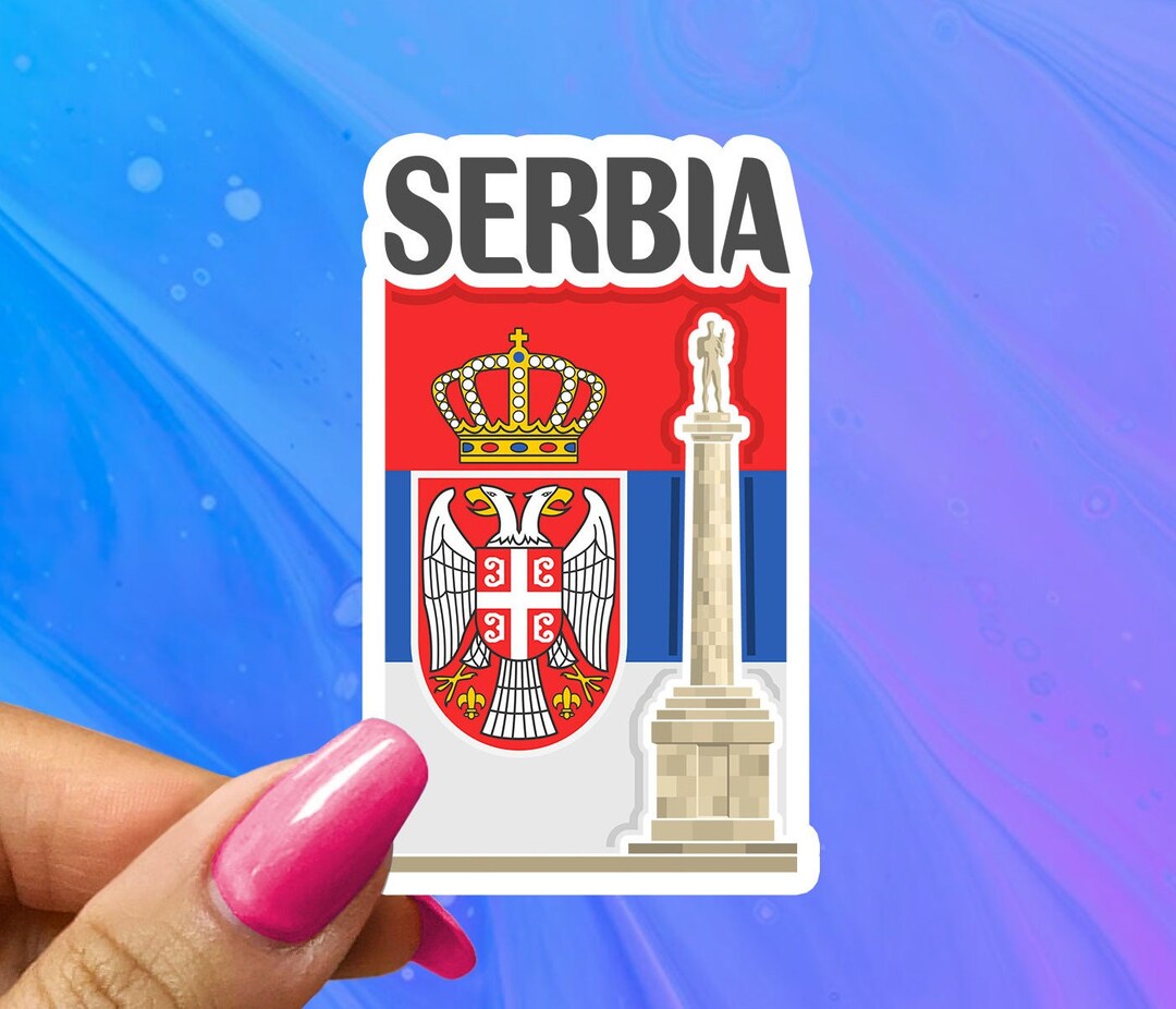 Serbia Travel Sticker, Serbian Vacation Decal - Etsy