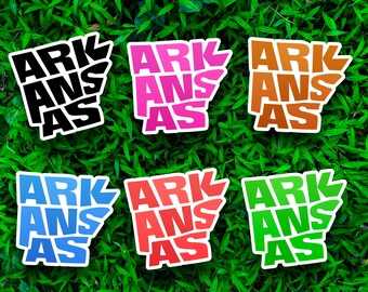 Arkansas State Vinyl Sticker - Etsy