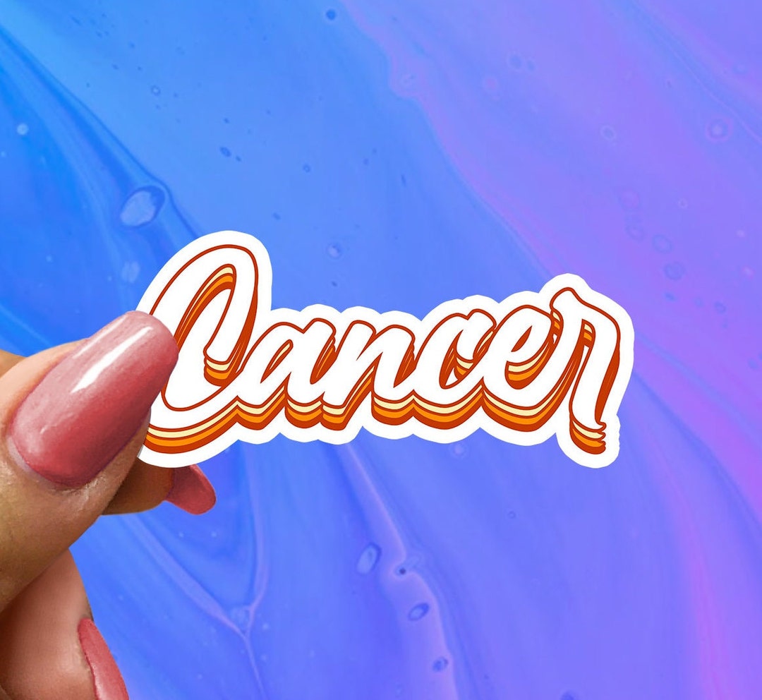 Cancer Zodiac Sticker: Celestial Astrology Decal - Etsy