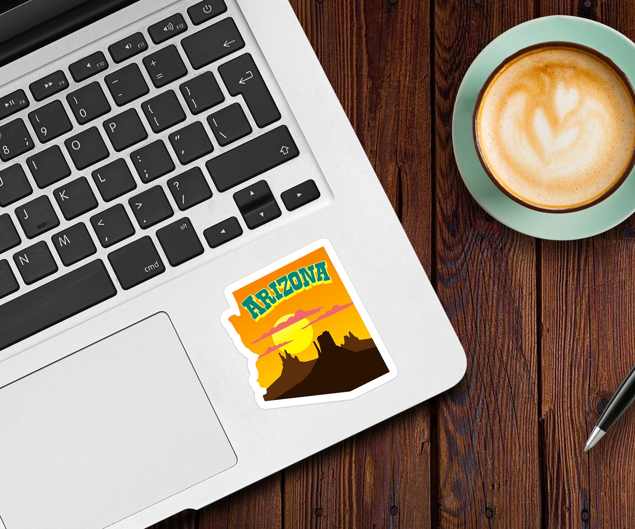 Arizona State Sticker Arizona Decal Map of Arizona Laptop - Etsy