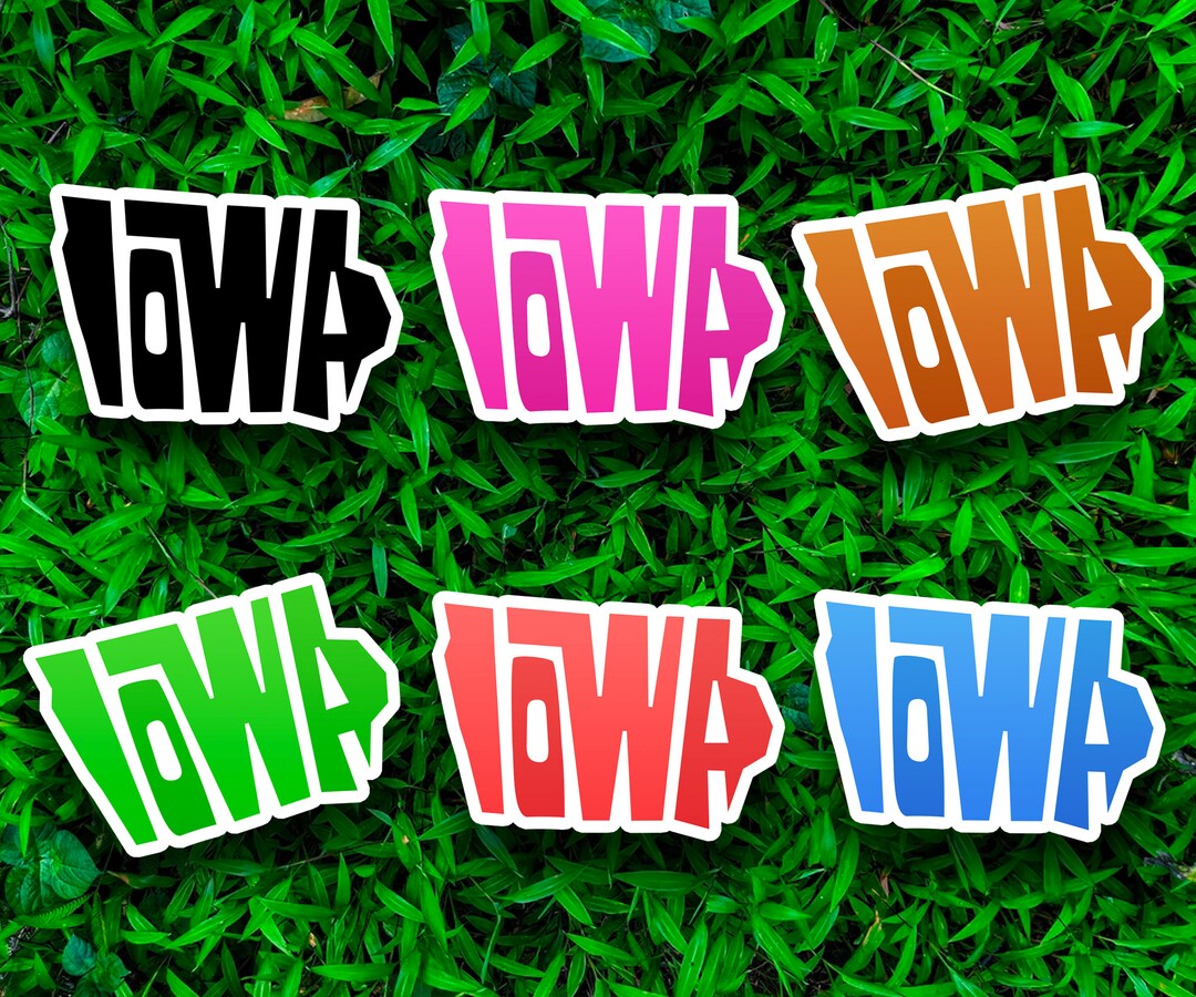 Iowa State Sticker: Waterproof Gloss Vinyl Decal - Etsy