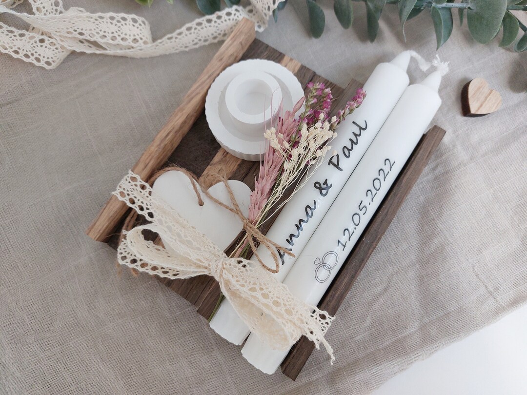Individual Gift Wedding Gift Set With Candles Candle Holder - Etsy