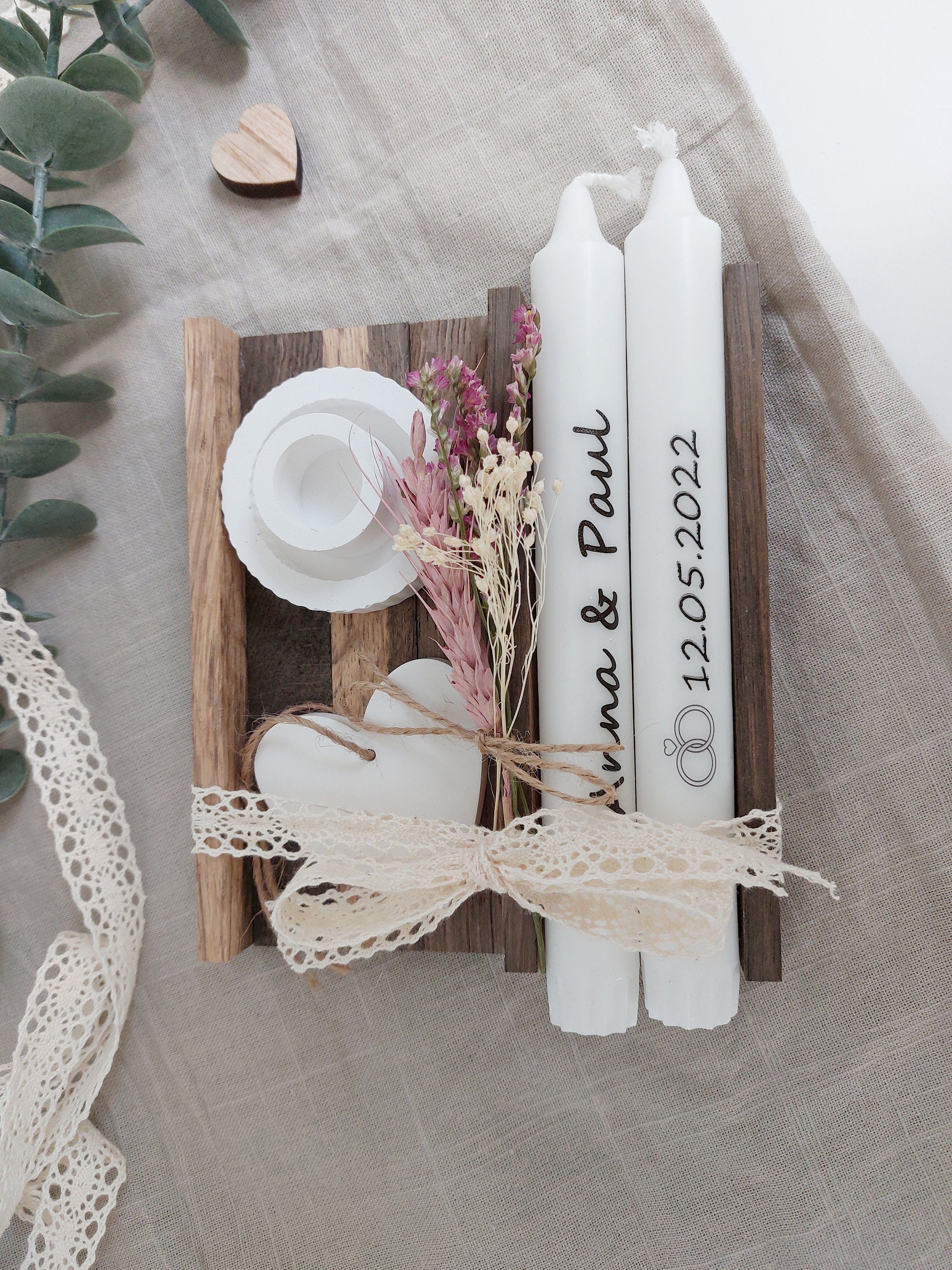 Individual Gift Wedding Gift Set With Candles Candle Holder - Etsy
