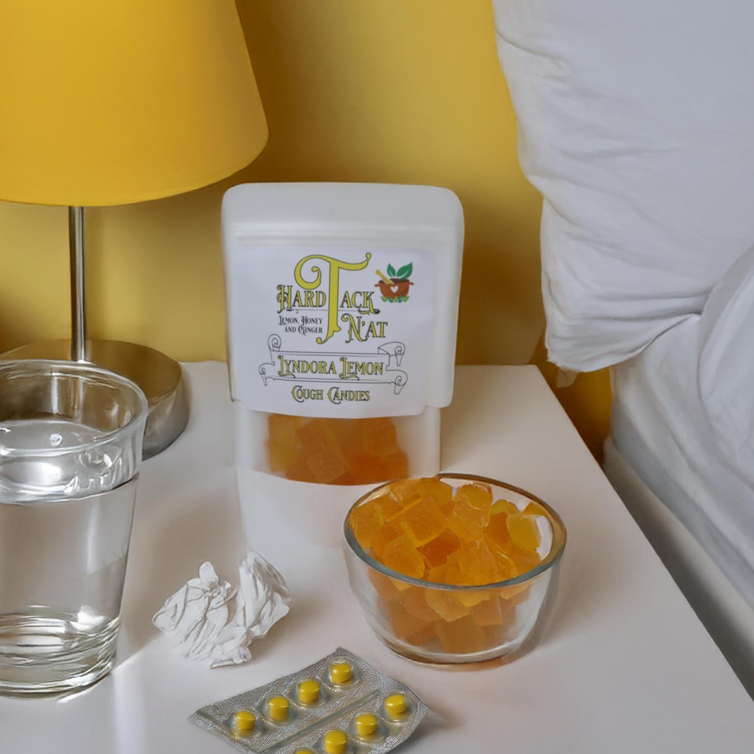 Lyndora Lemon Cough Candies - Menthol Eucalyptus, Lemon, Honey, Ginger ...