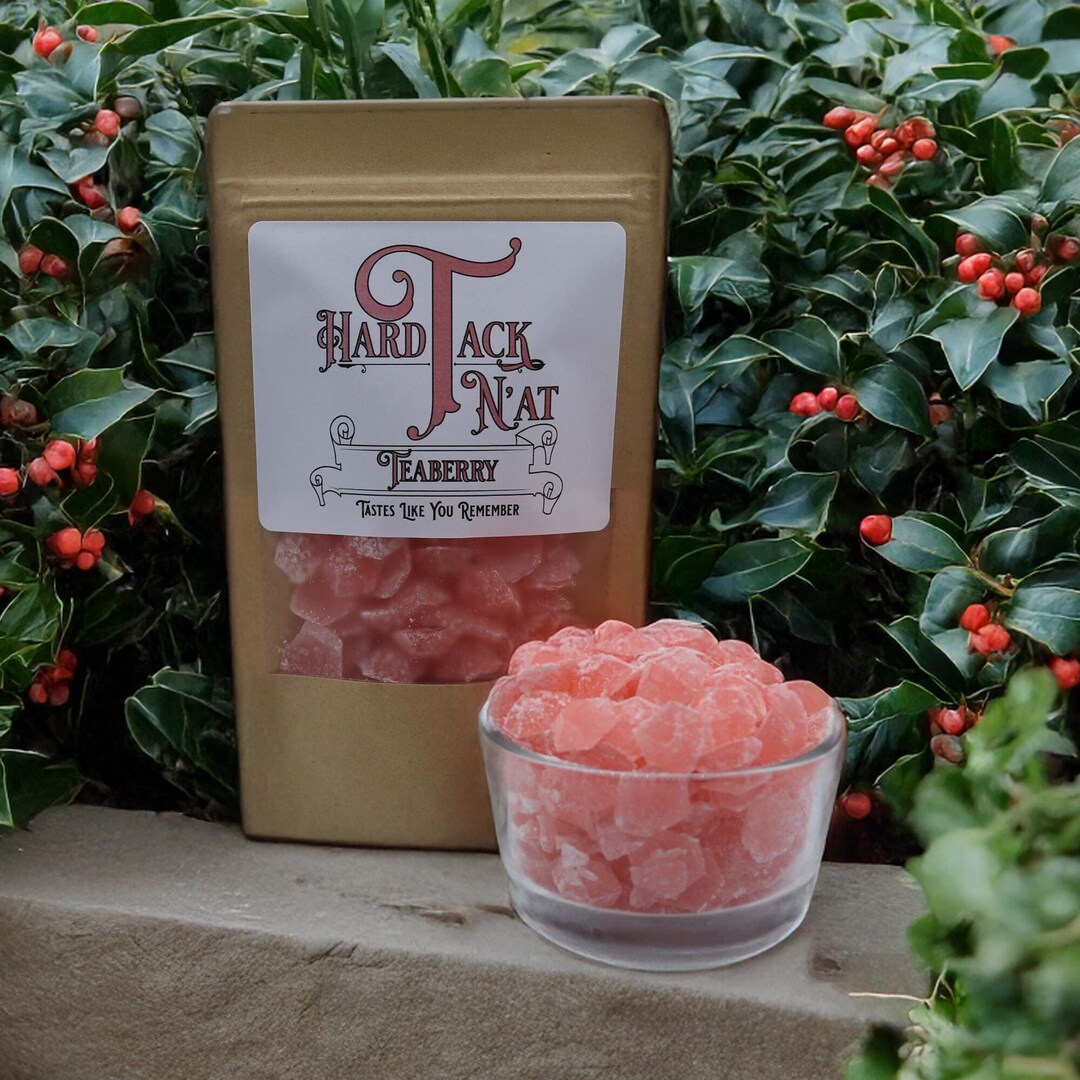 Teaberry Hard Tack Candy Old-fashioned Handmade Glass Candy ...