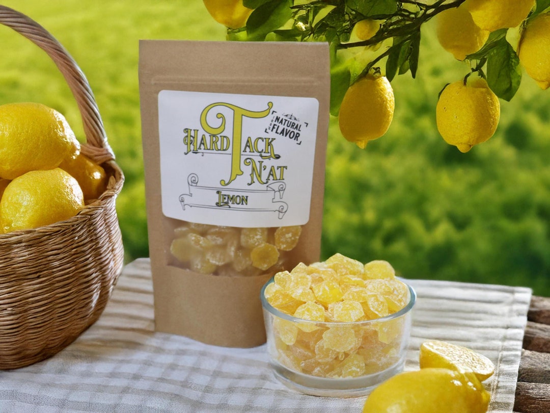 Lemon Hard Tack Candy: Old-fashioned Handmade Glass Treat - Etsy