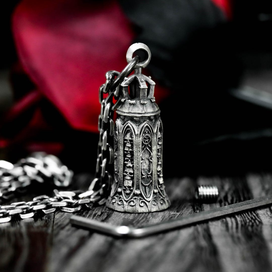 Soul Calming Bell Urn 925 Silver Pendant - Restful Chime Jewelry ...