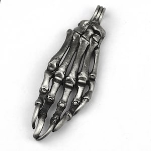 Hand Bone Pendant, Skeleton Hand Pendant, Human Anatomy Jewelry, Brass ...