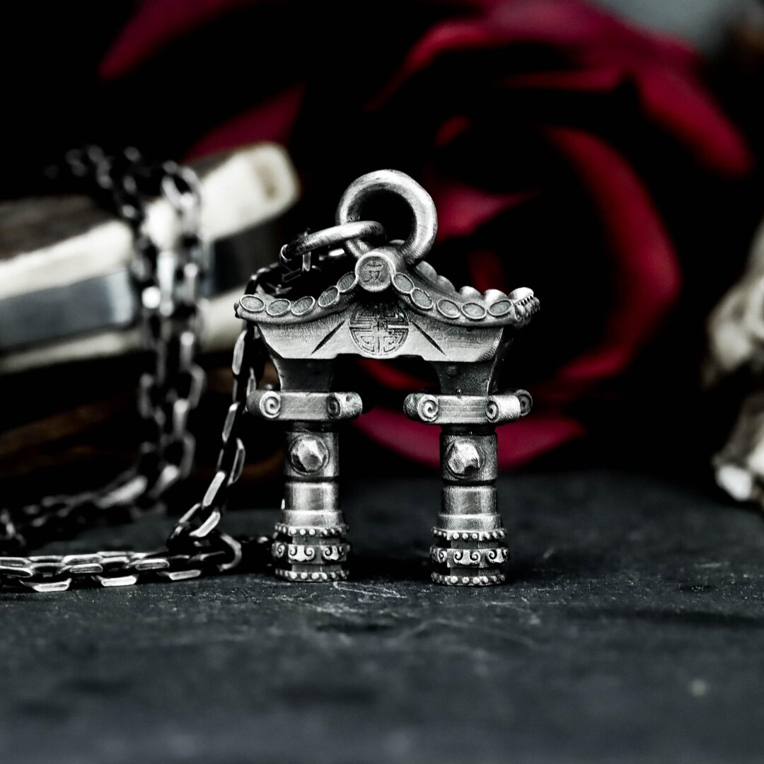 Fu Lu Shou Plaque 925 Silver Pendant - Chinese Blessings Jewelry ...