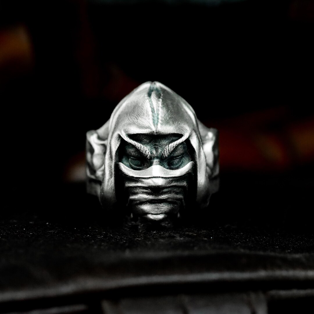 Japanese Ninja Mask 925 Silver Ring: Assassin Samurai Jewelry - Etsy