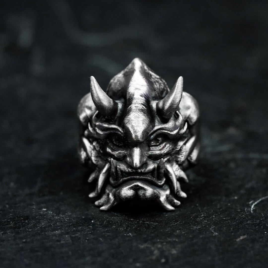 Demonic Vampire Grin 925 Silver Ring - Gothic Horror Totem - Etsy