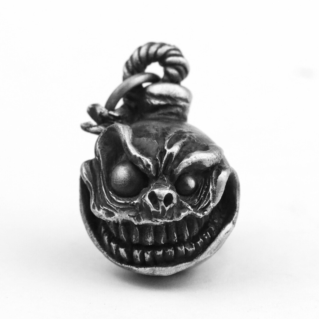 925 Silver Bomb Pendant Emoji Pendant Evil Pendant Villain - Etsy