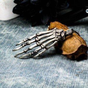 Hand Bone Pendant, Skeleton Hand Pendant, Human Anatomy Jewelry, Brass ...