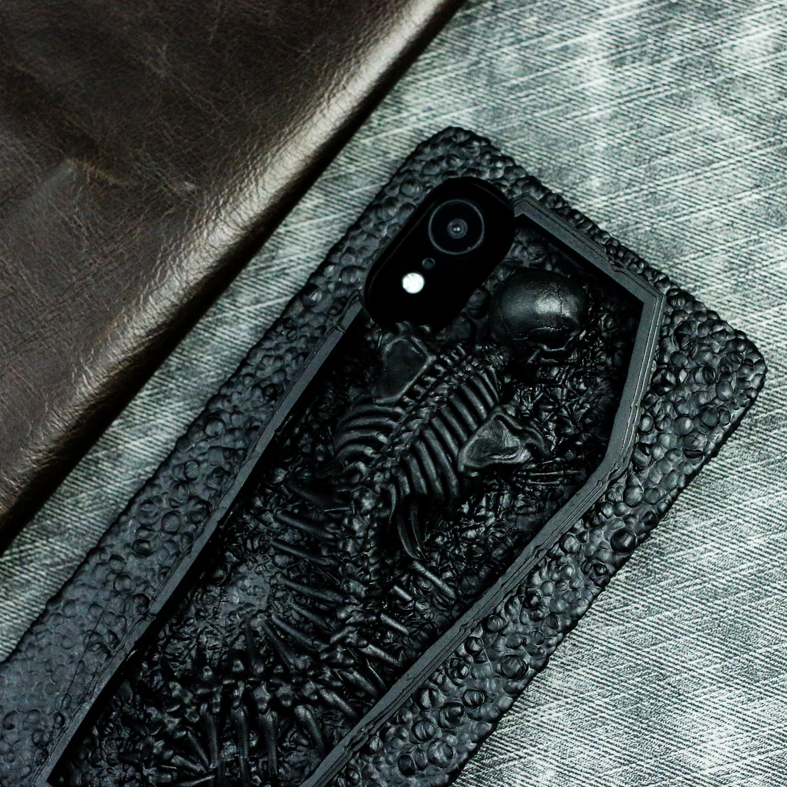 Iphone13 Casecoffin Skull Phone Caseskull Skeleton Phone | Etsy