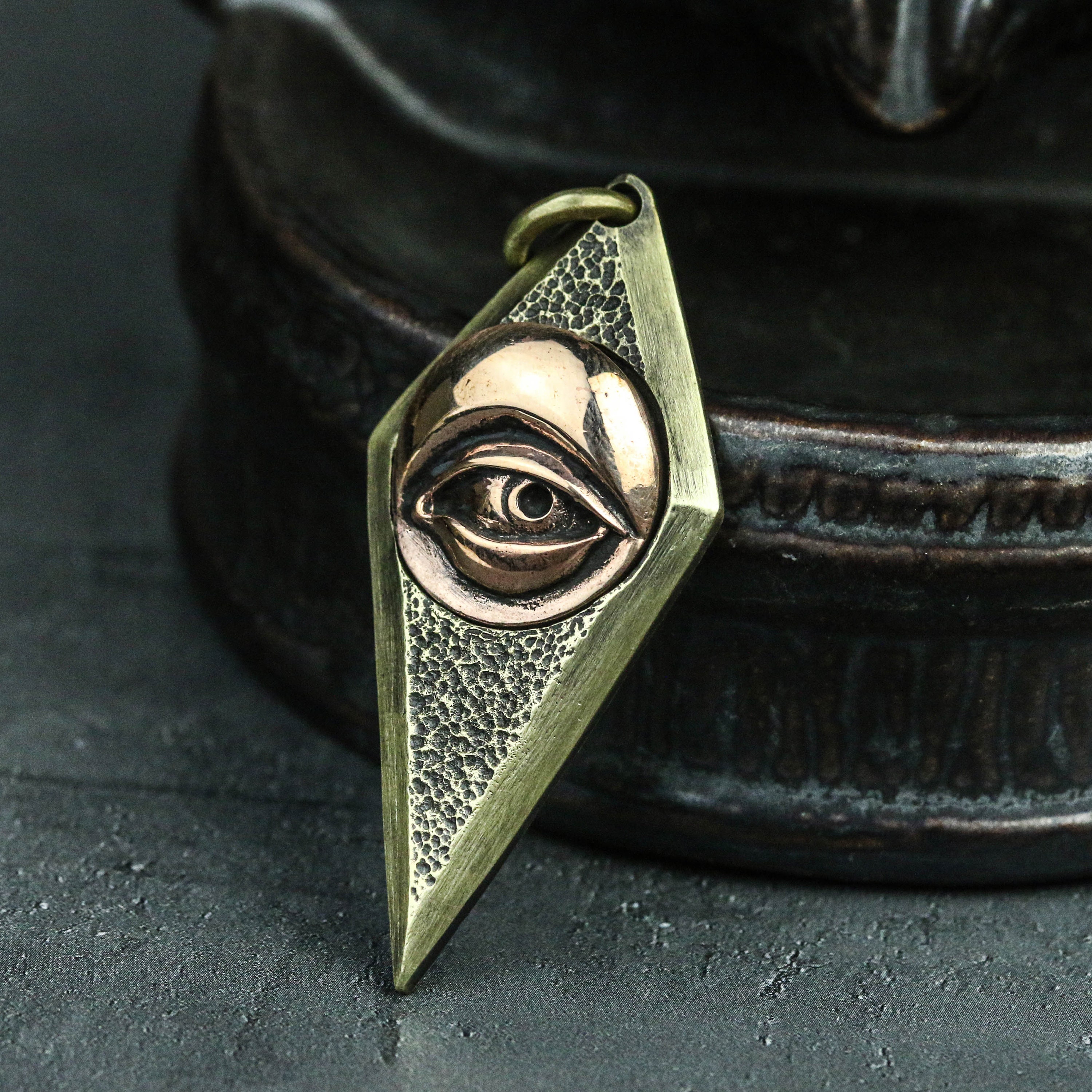 Egyptian Eye Pendant Horus Eye Necklace Devil Eye Pendant | Etsy